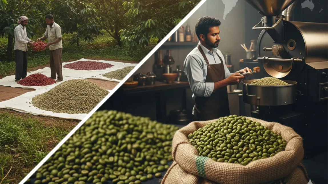 Raw Coffee Beans from India: Direct Sourcing for Roasters