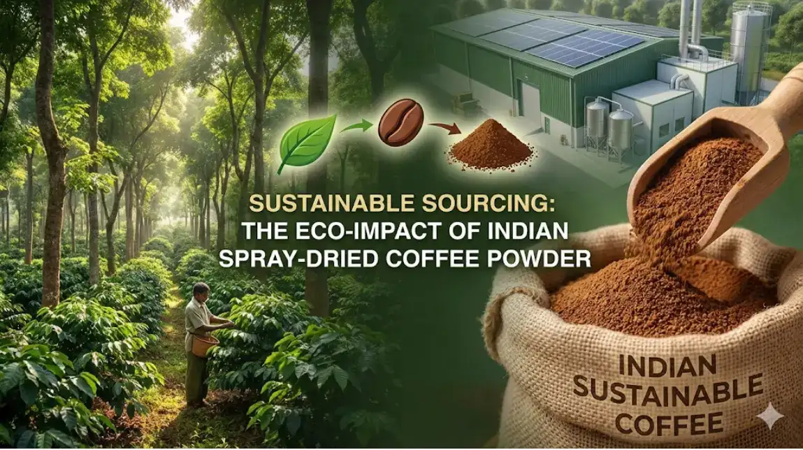 Indian Spray-Dried Coffee Powder Sustainable Sourcing
